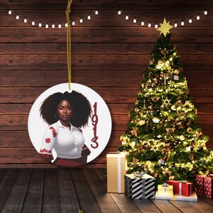 Delta Sigma Theta Sorority Inspired Christmas Tree Holiday - Etsy