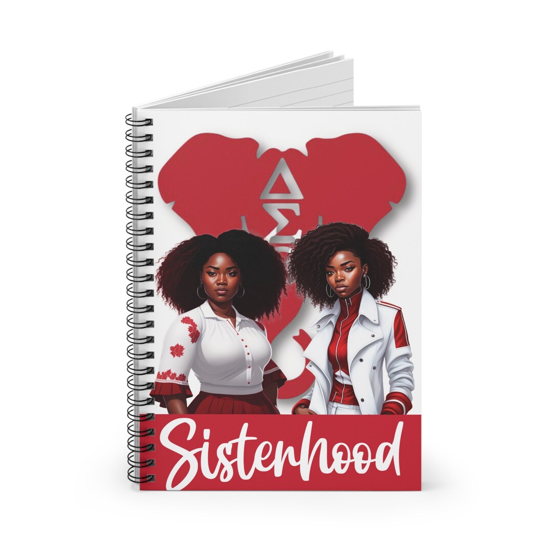 Delta Sigma Theta Sorority Inspired Sisterhood Notebook Mothers Day ...