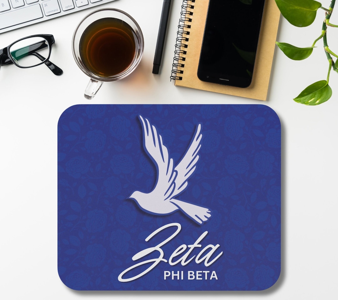 Zeta Phi Beta Sorority Mouse Pad ZPB Dove Sorority Sister Gift Graduation Sorority Desk ...
