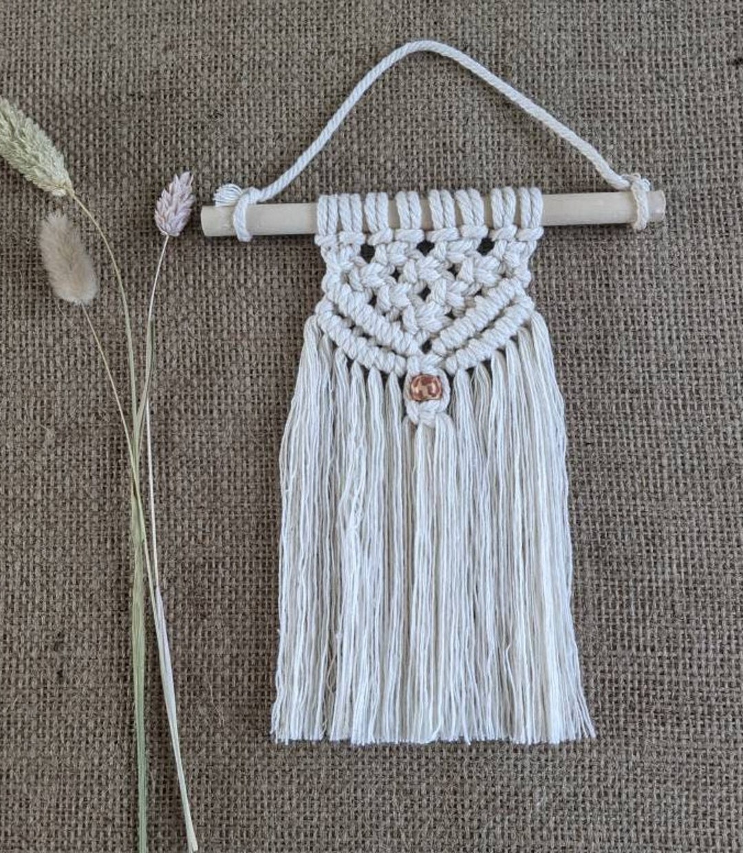 Miniature Macrame Wall Hanging, Boho, Macrame, Handmade, Gift, Home ...