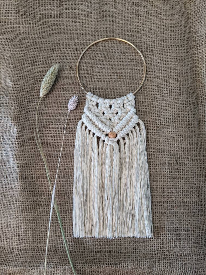 Mini Macrame Hoop Wall Hanging - Etsy