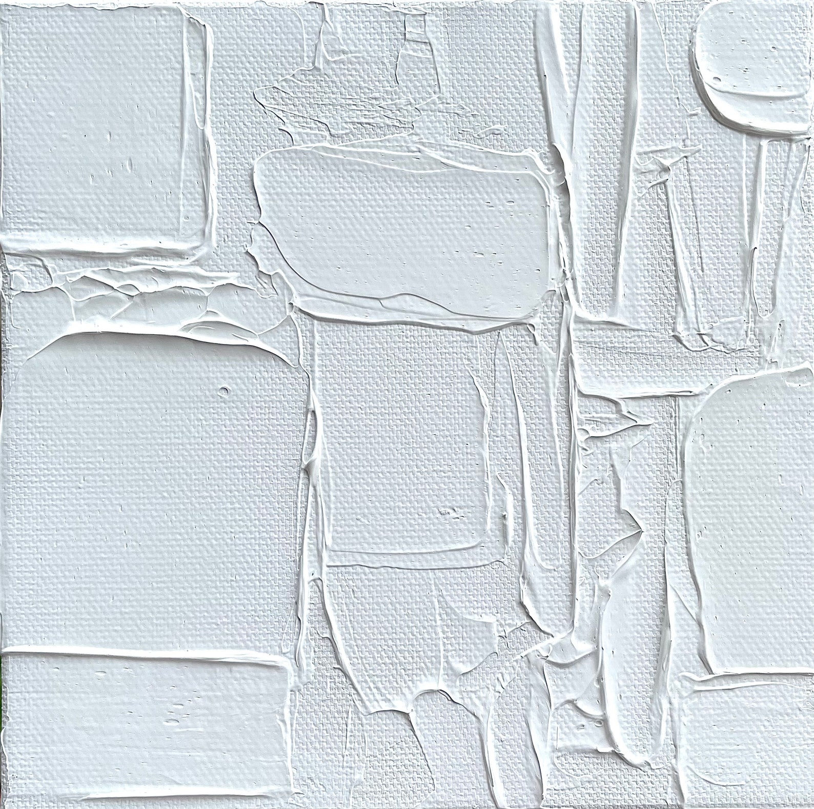 3D Textured Wall Art Impasto Painting White Plaster Art 3D | Etsy