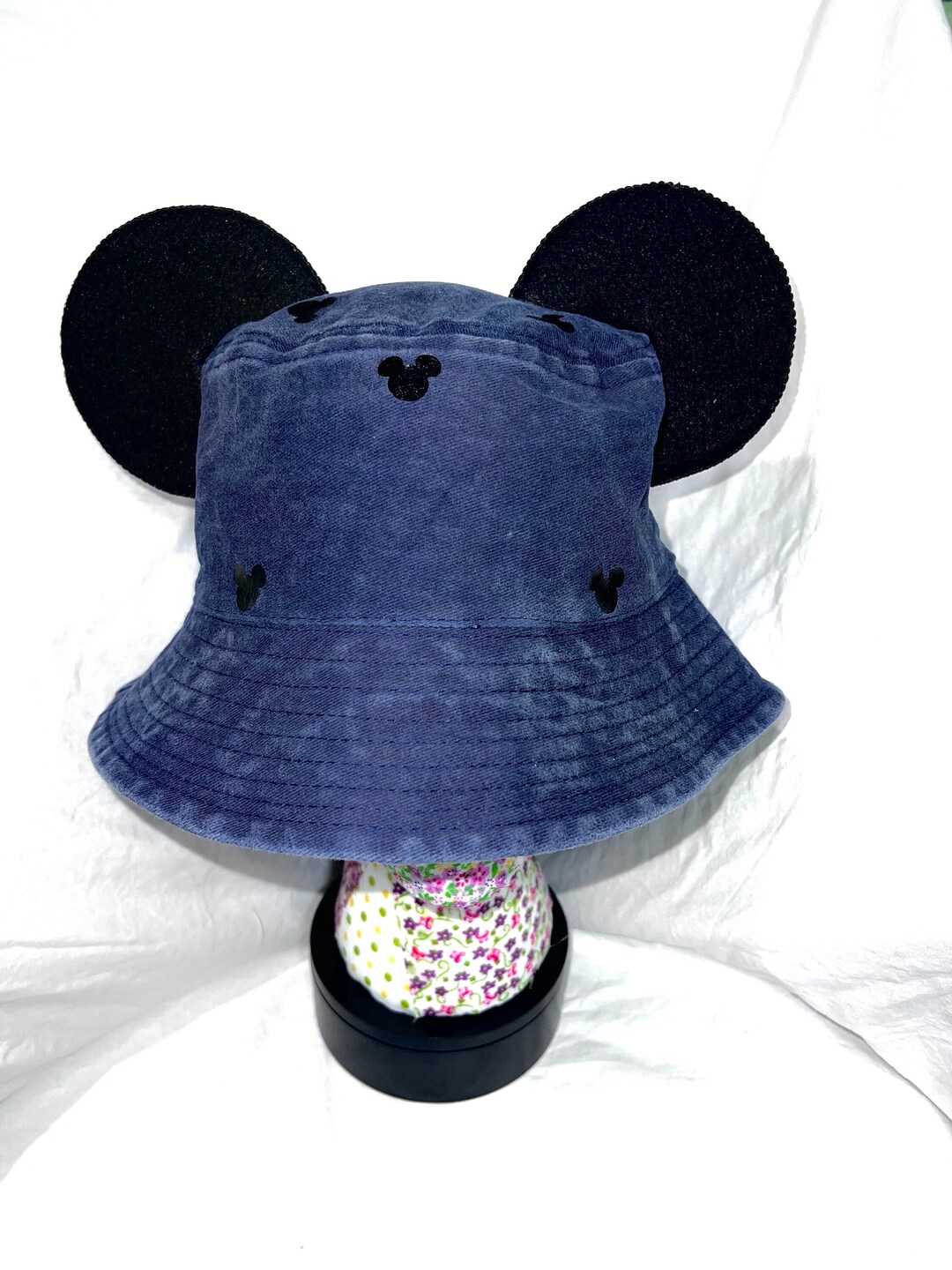 Mickey Print Bucket Hat Mouse Ears - Etsy