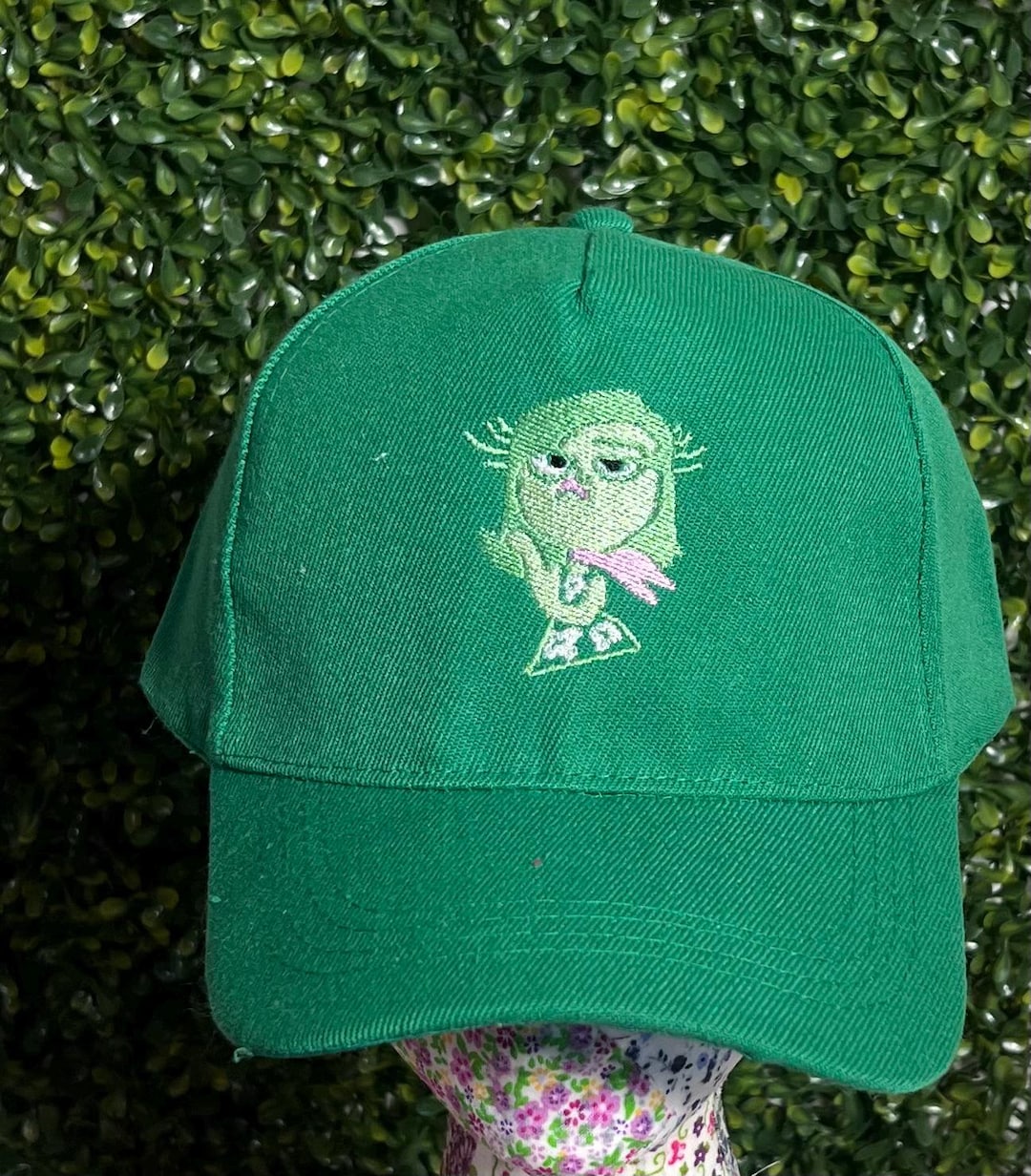 Green Disgust Emotion Inside Out Embroidery Baseball Cap - Etsy
