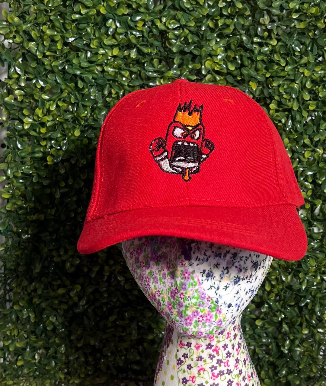 Anger Emotion Inside Out Embroidery Baseball Cap - Etsy