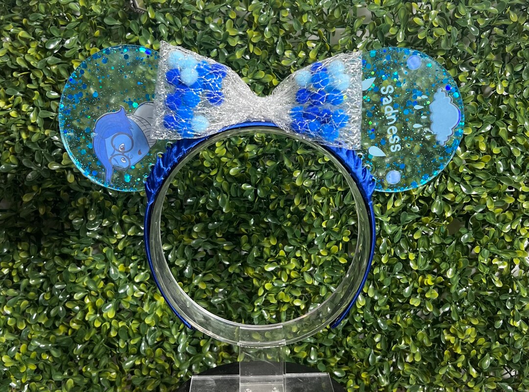 Blue Sadness Emotion Inside Out Resin Mouse Ears - Etsy