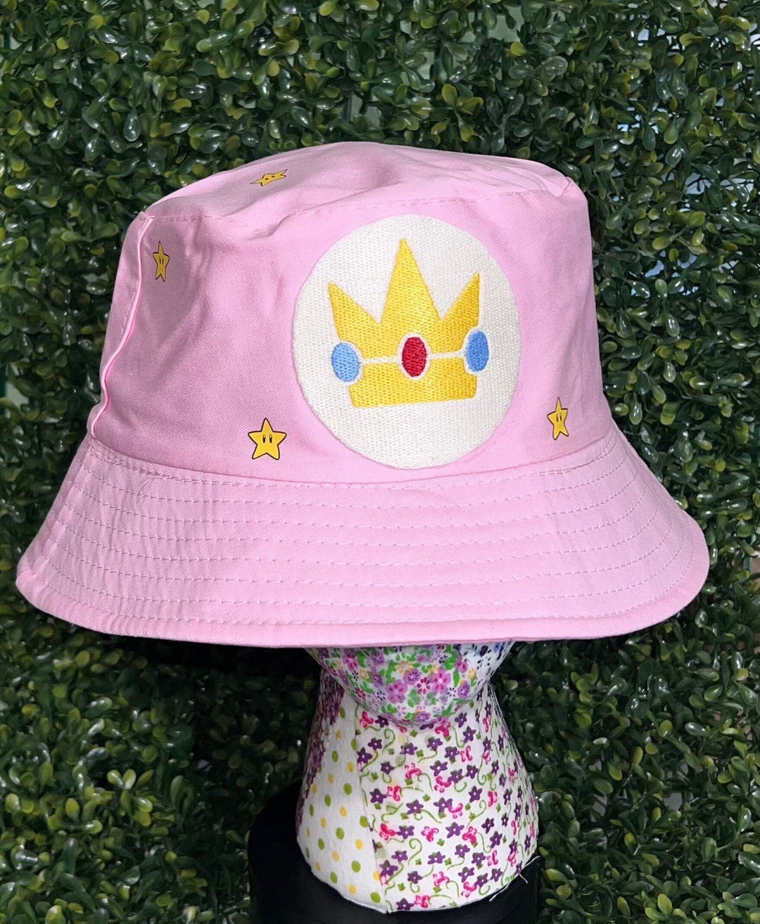 Mario and Friends Princess Peach Embroidered Bucket Hat - Etsy