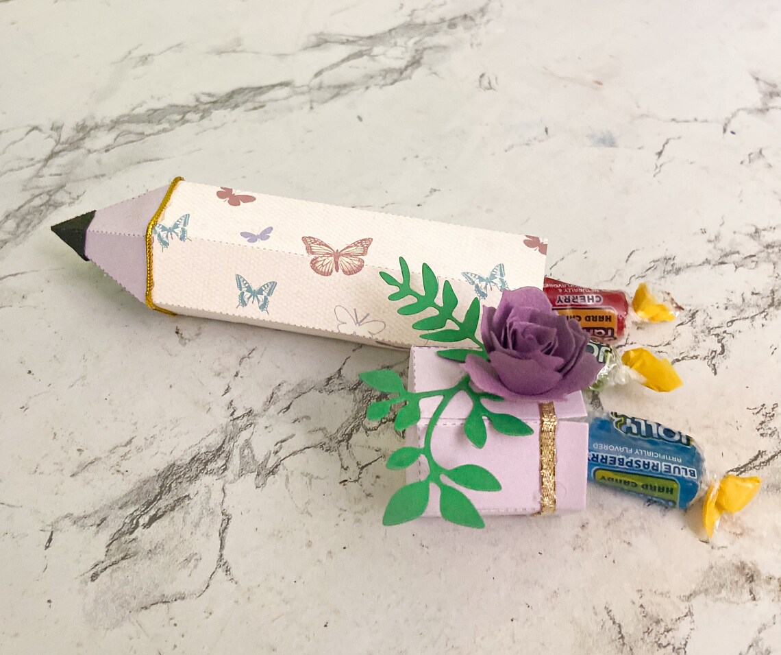 3D Pencil Gift Box - Etsy