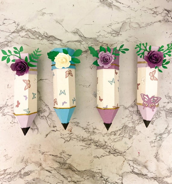 3D Pencil Gift Box - Etsy