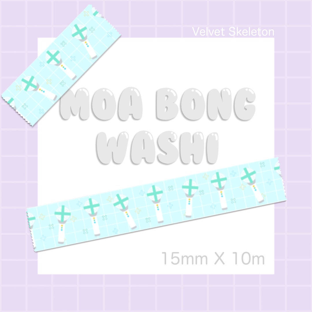 TXT Moa Bong Washi Tape | Kpop Lightstick Washi Tape - Etsy