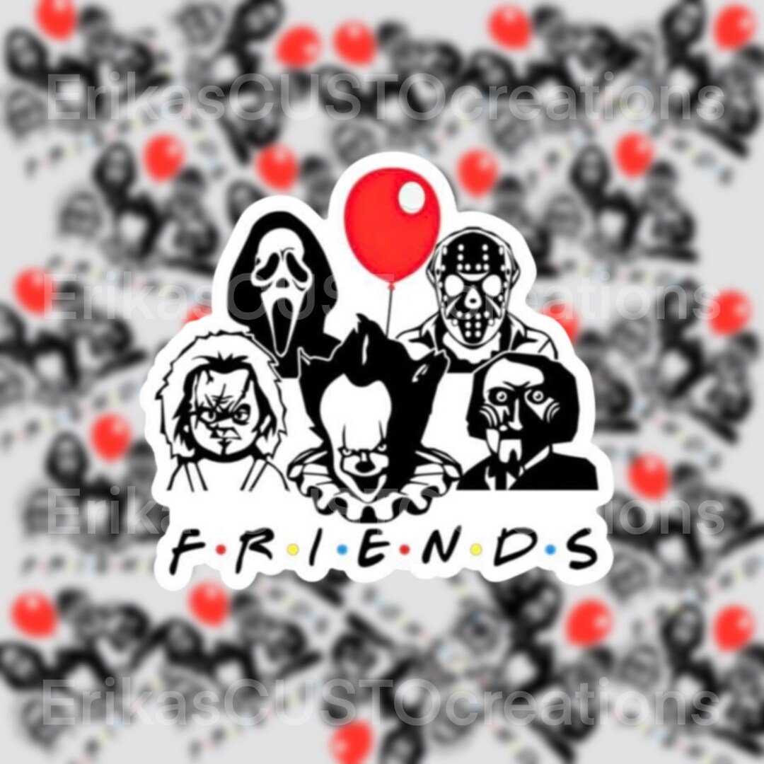 Friends Halloween Horror Sticker - Etsy