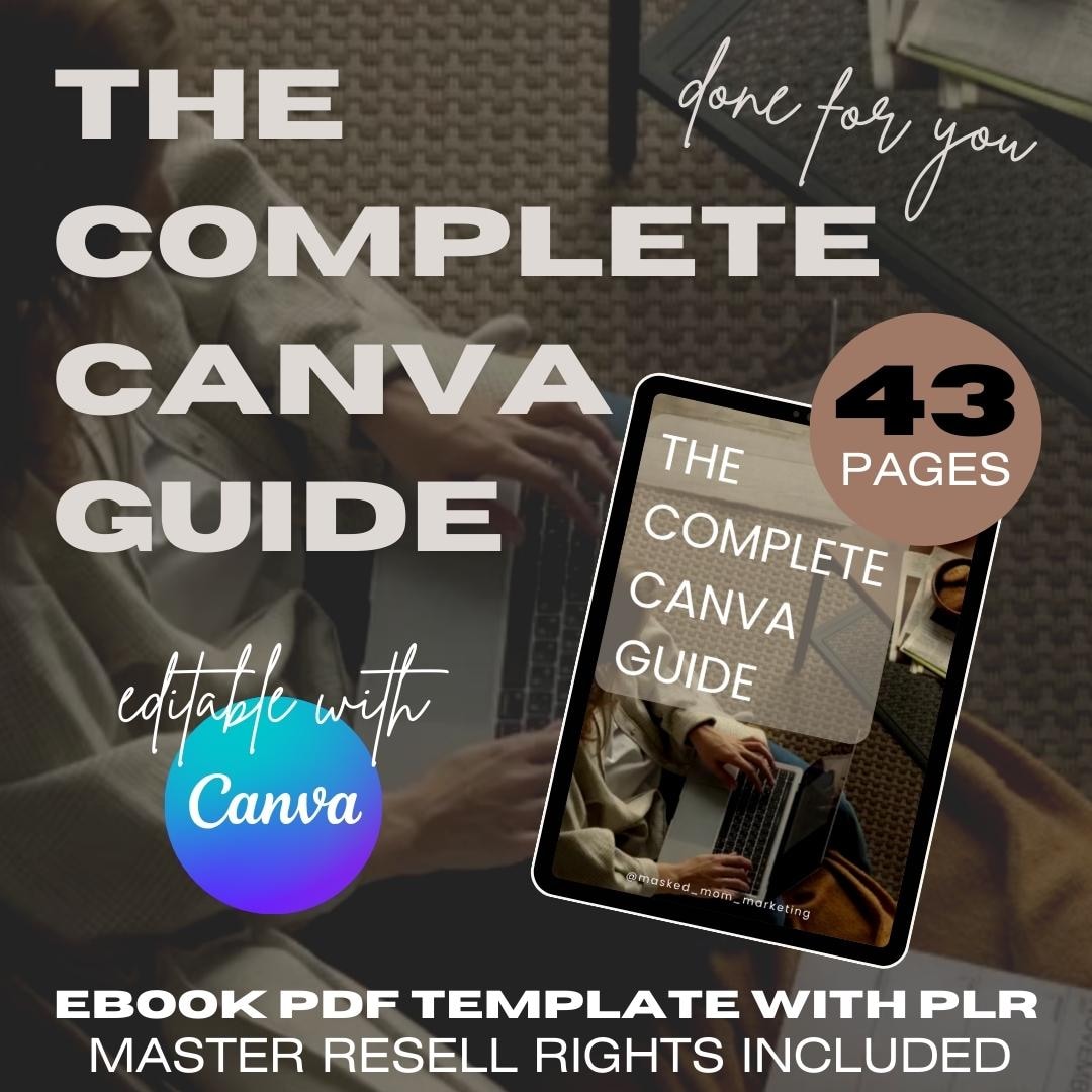 PLR Guide Complete Canva Guide 43 Page PLR, Ebook PDF Template With Mrr ...