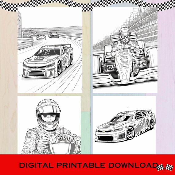 Nascar 20 Coloring Pages
