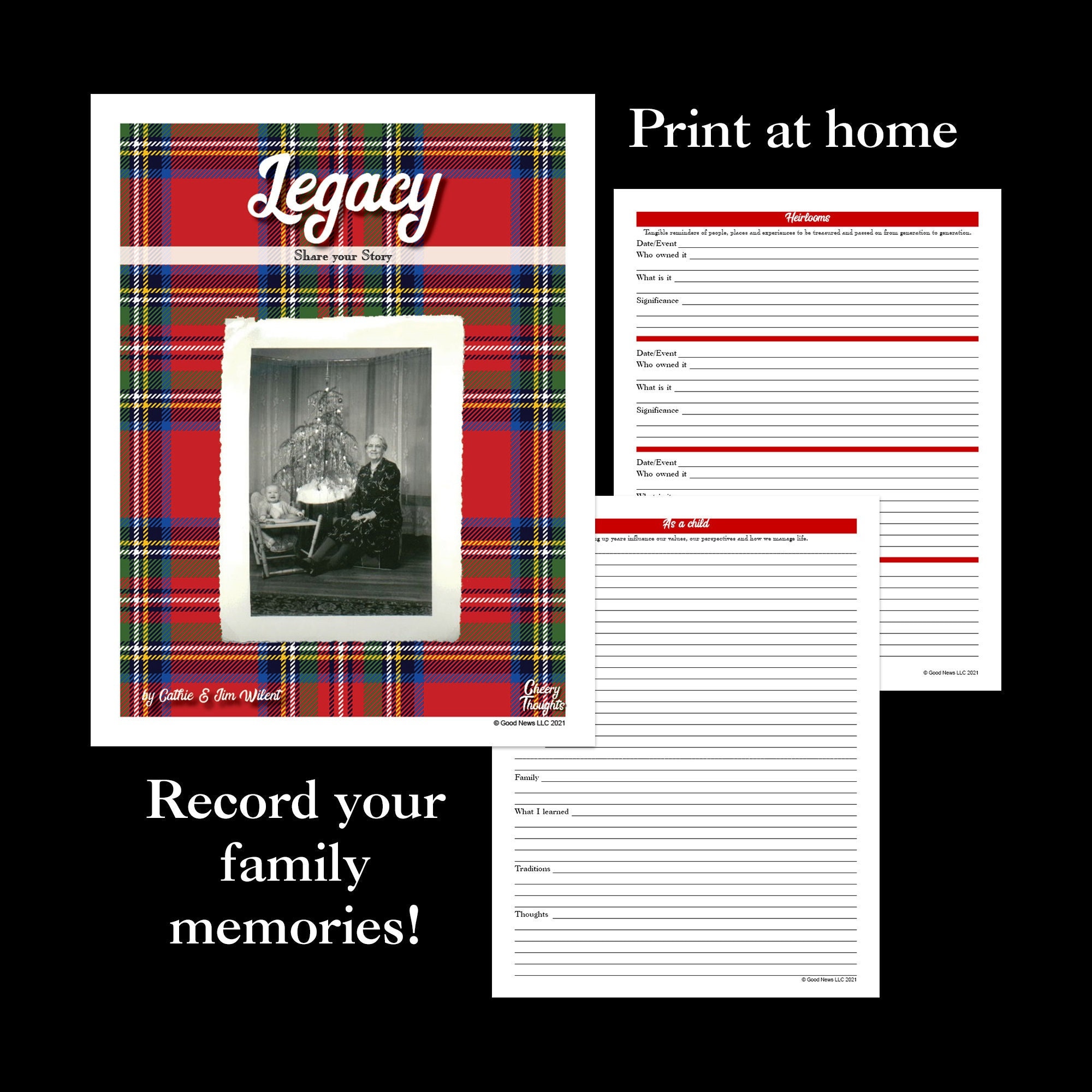 Downloadable 20 Page PDF Template legacy to Print - Etsy