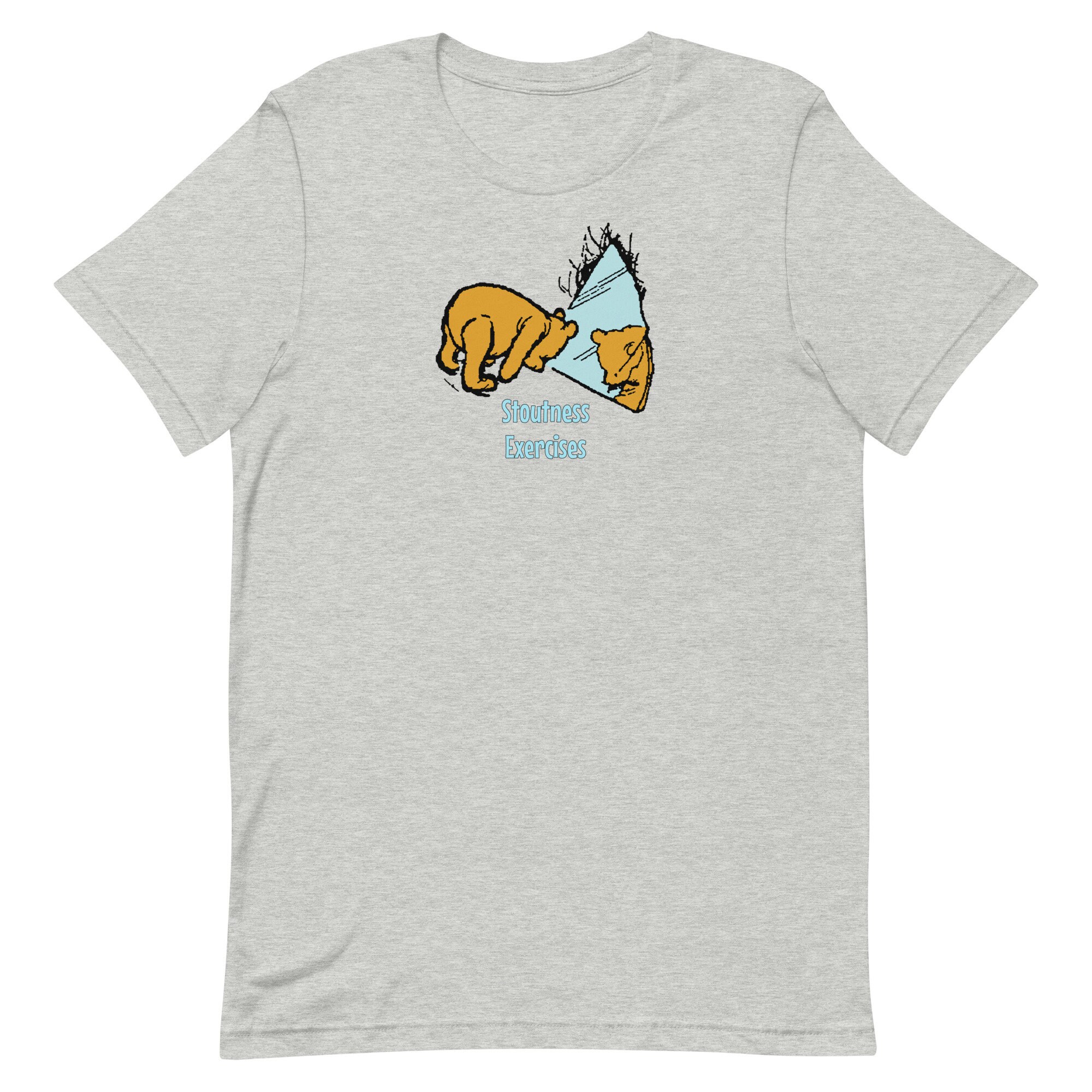 Classic Winnie the Pooh "stoutness Exercises" Short-sleeve Unisex T ...