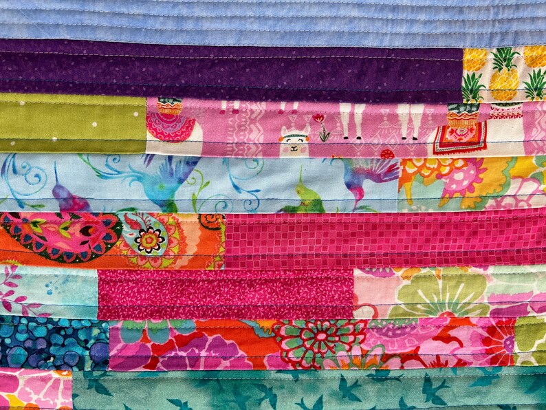 Bright Quilt, Boho, Vibrant Colors, Dorm Quilt, Large Throw, Multicolor ...