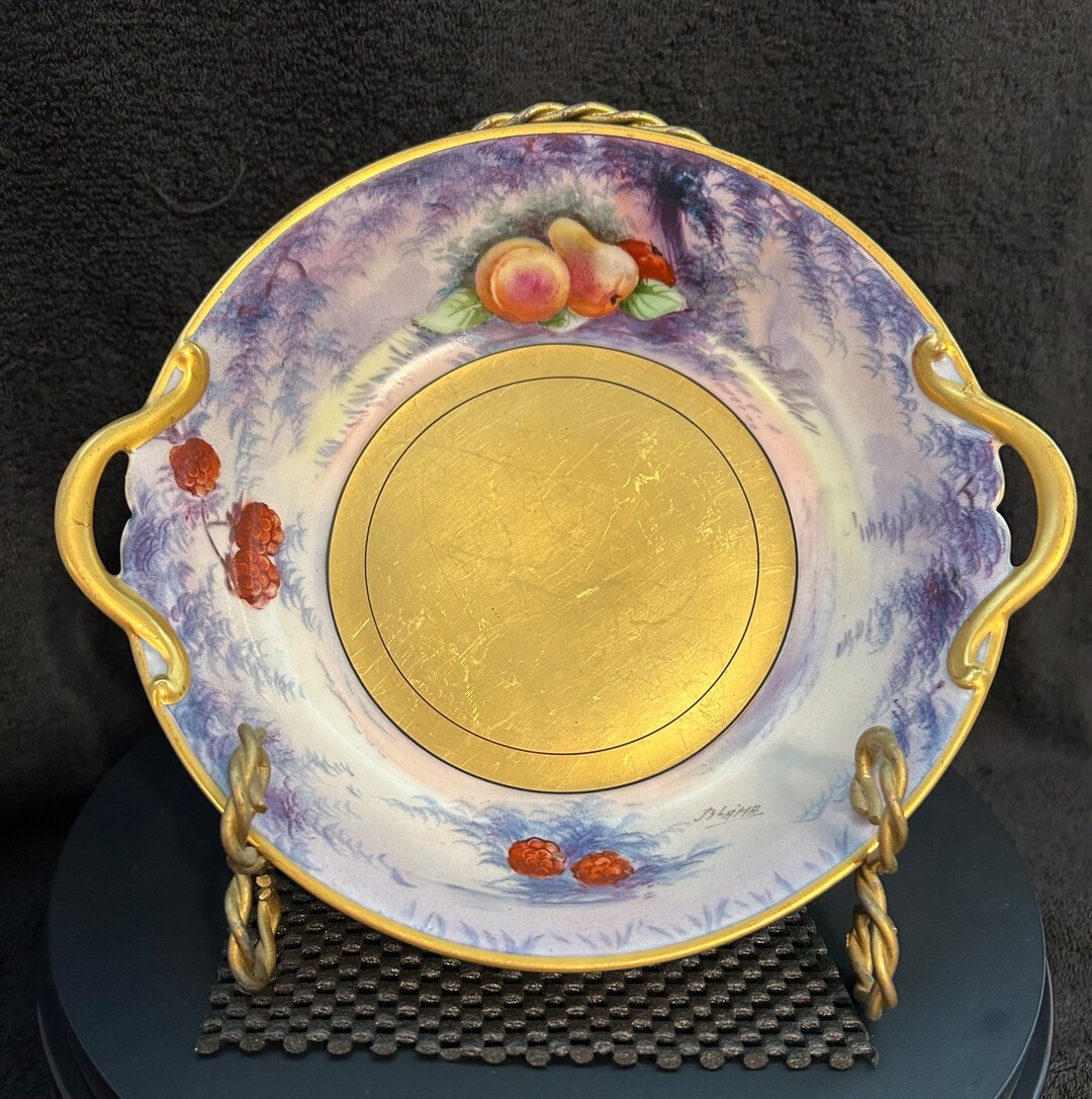 Pickard Handled Bowl - Deserted Garden - Pickard China, Signed by ...