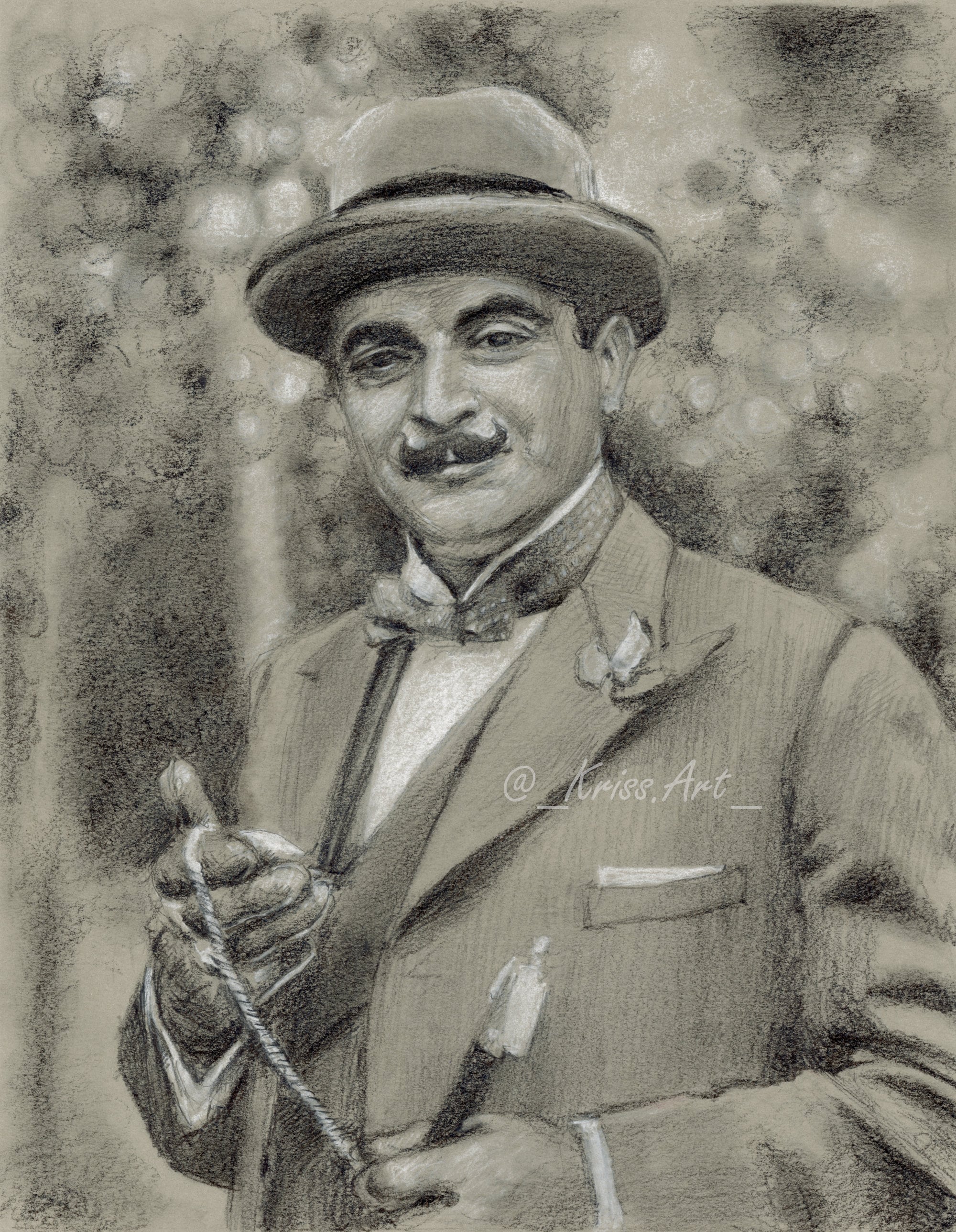 Hercule Poirot Drawing