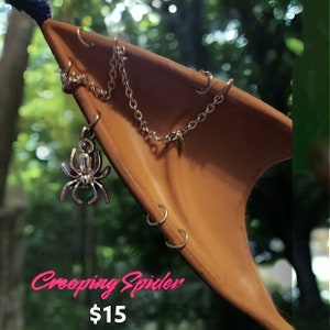 Creeping Spider Design-fairy/elf/goblin Latex Ear Cuffs - Etsy