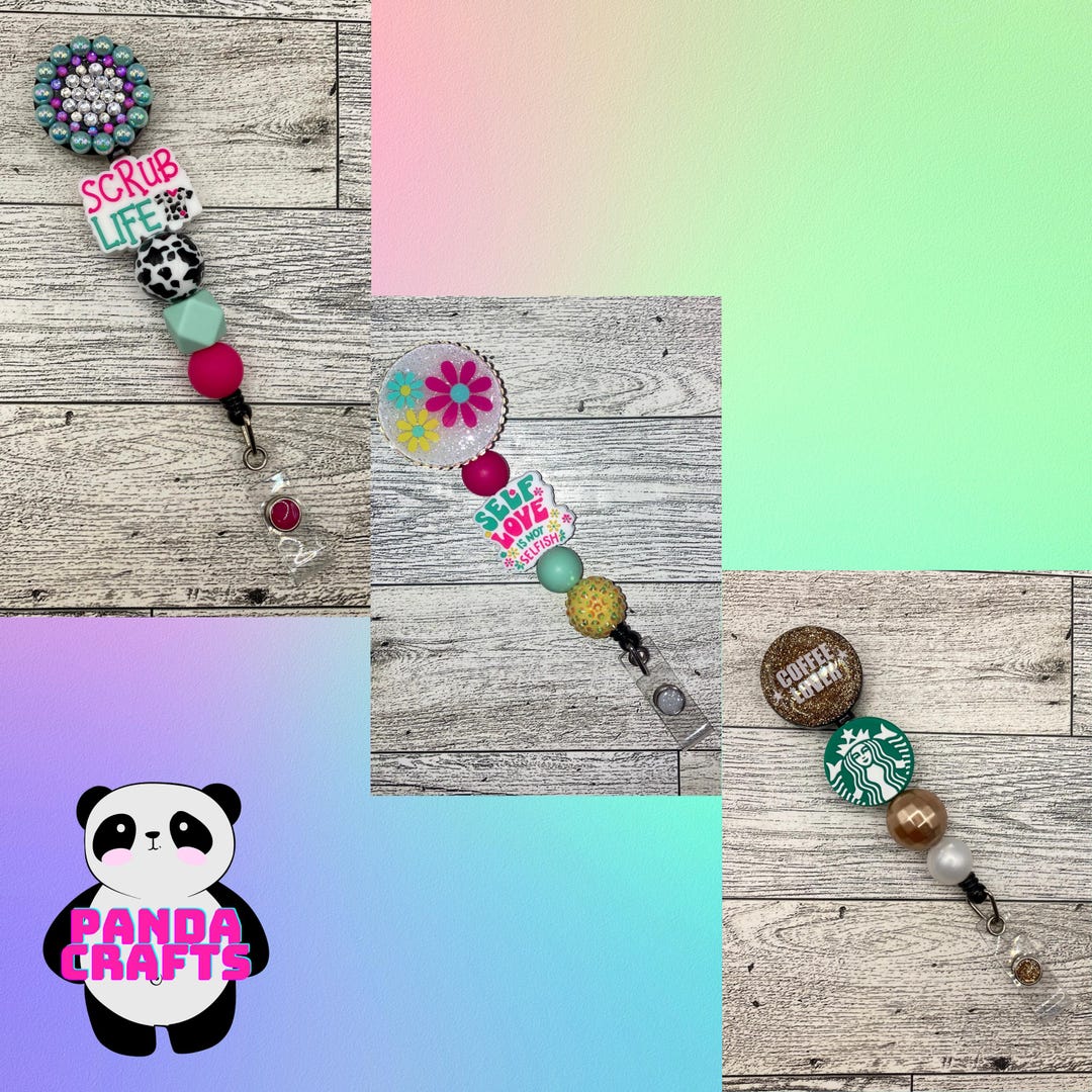 Beaded Badge Reels - Etsy