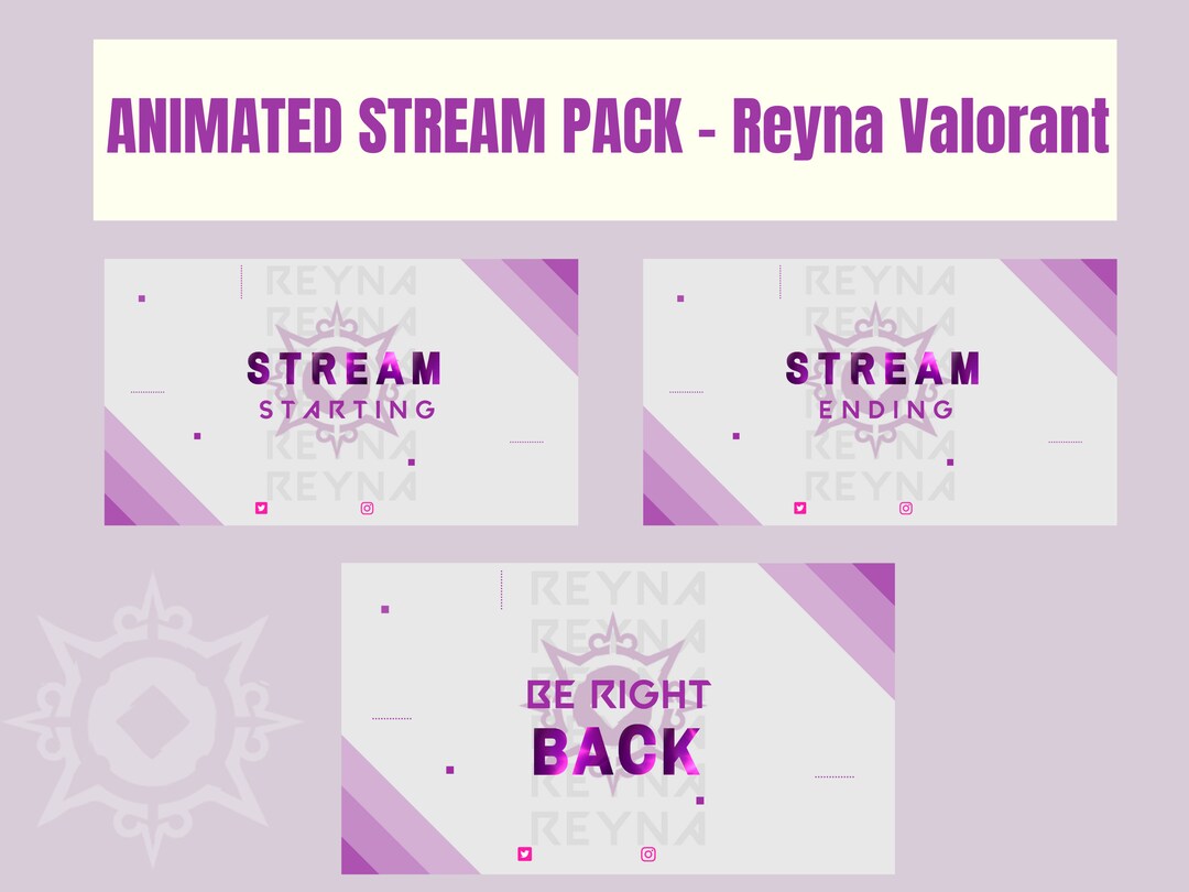 Easy to Use Animated Twitch Overlay Starting Ending Brb - Etsy