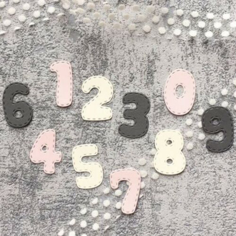 Die Cut Numbers - Etsy