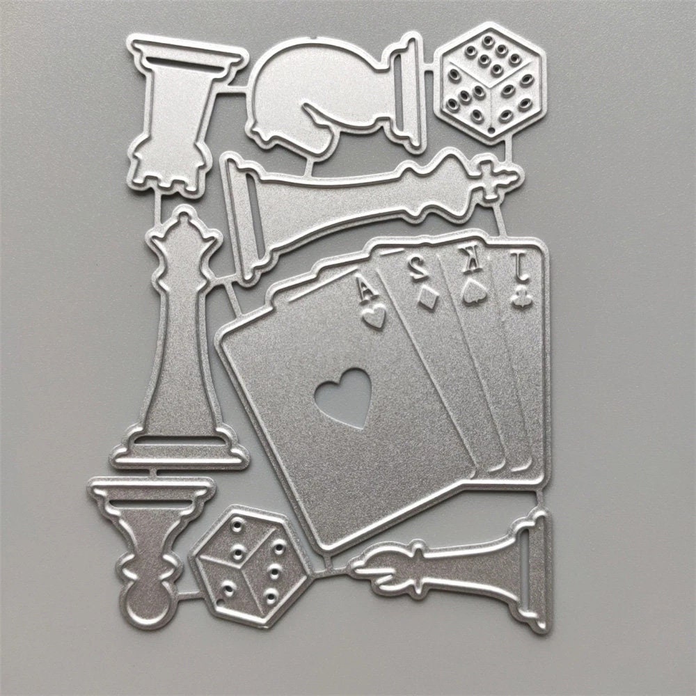 Playing Card Dice Metal Cutting Diespaper Craft Cutting Die - Etsy