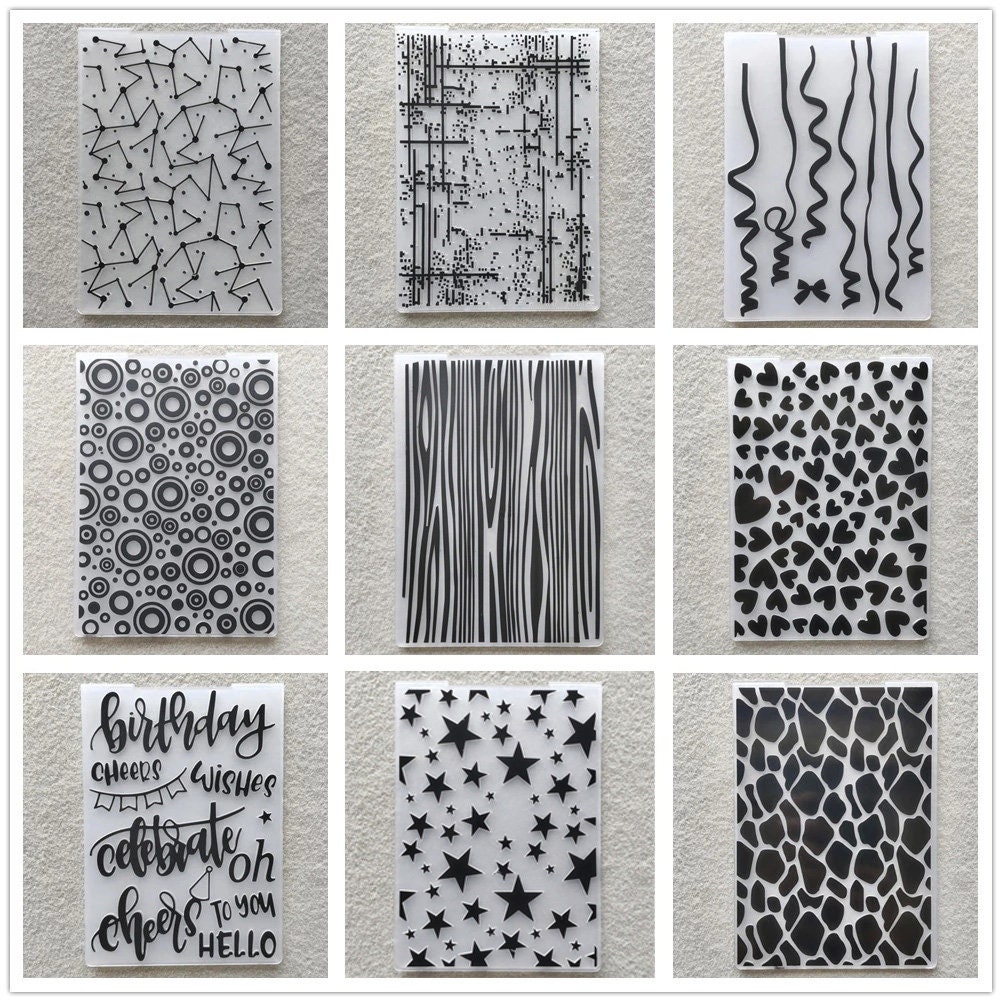 Geometry Embossing Folder Paper Embossing Paper Craft - Etsy