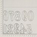 Large Number Metal Dies, Metal Cutting Dies Numbers 0-9, Set of Numbers ...