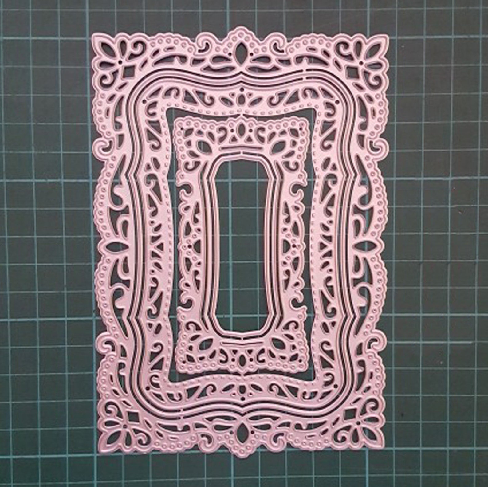 Lace Rectangular Frame Metal Cutting Dies,paper Craft Cutting Die ...
