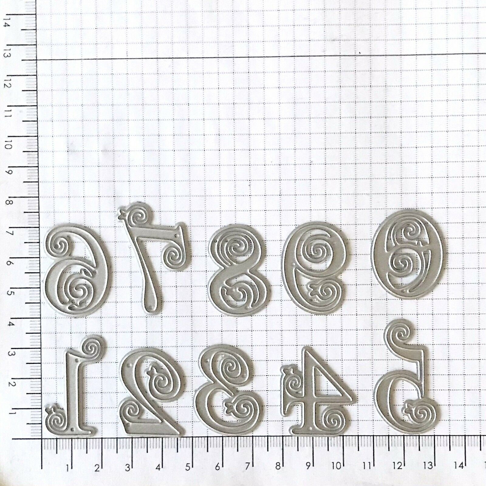 Lace Numbers Metal Die Cutspaper Craft Cutting Dies Stencils - Etsy