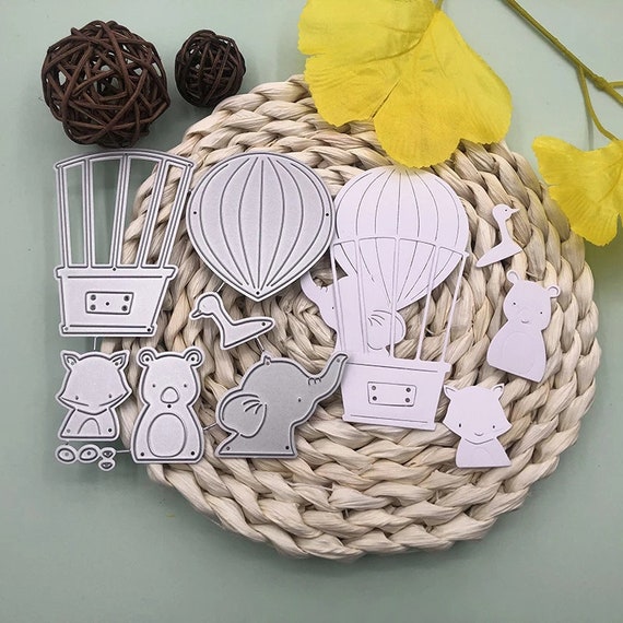 Hot Air Balloon Metal Cutting Dies paper Craft Cutting Die Embossing Stencil scrapbooking Dies diy Card Making animals Travel Die Cut Etsy Ireland