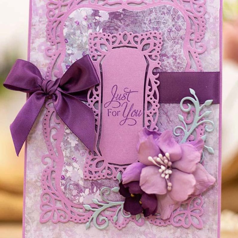 Lace Rectangular Frame Metal Cutting Dies,paper Craft Cutting Die ...