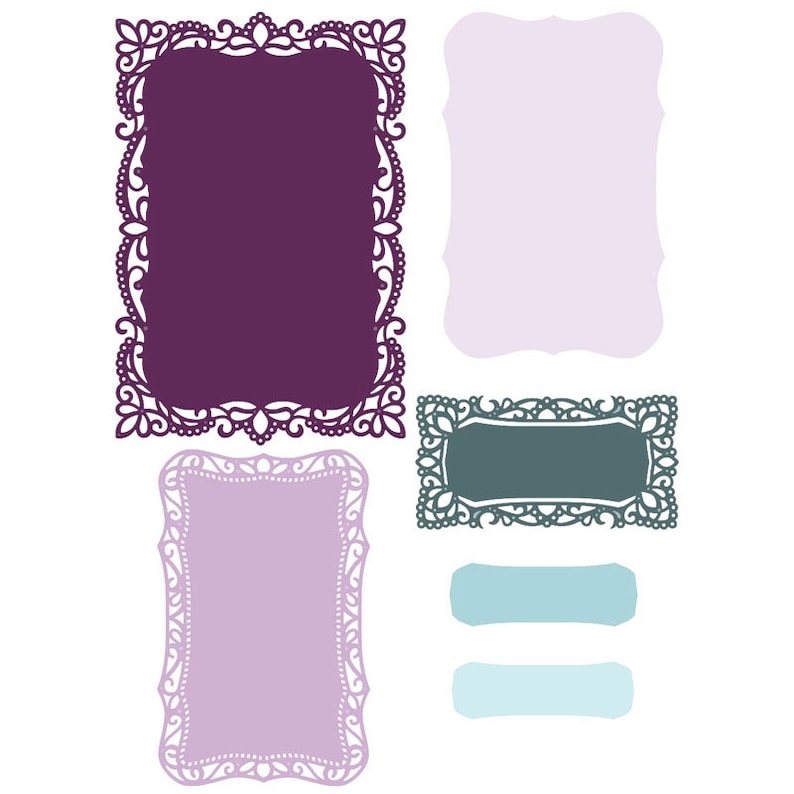 Lace Rectangular Frame Metal Cutting Dies,paper Craft Cutting Die ...