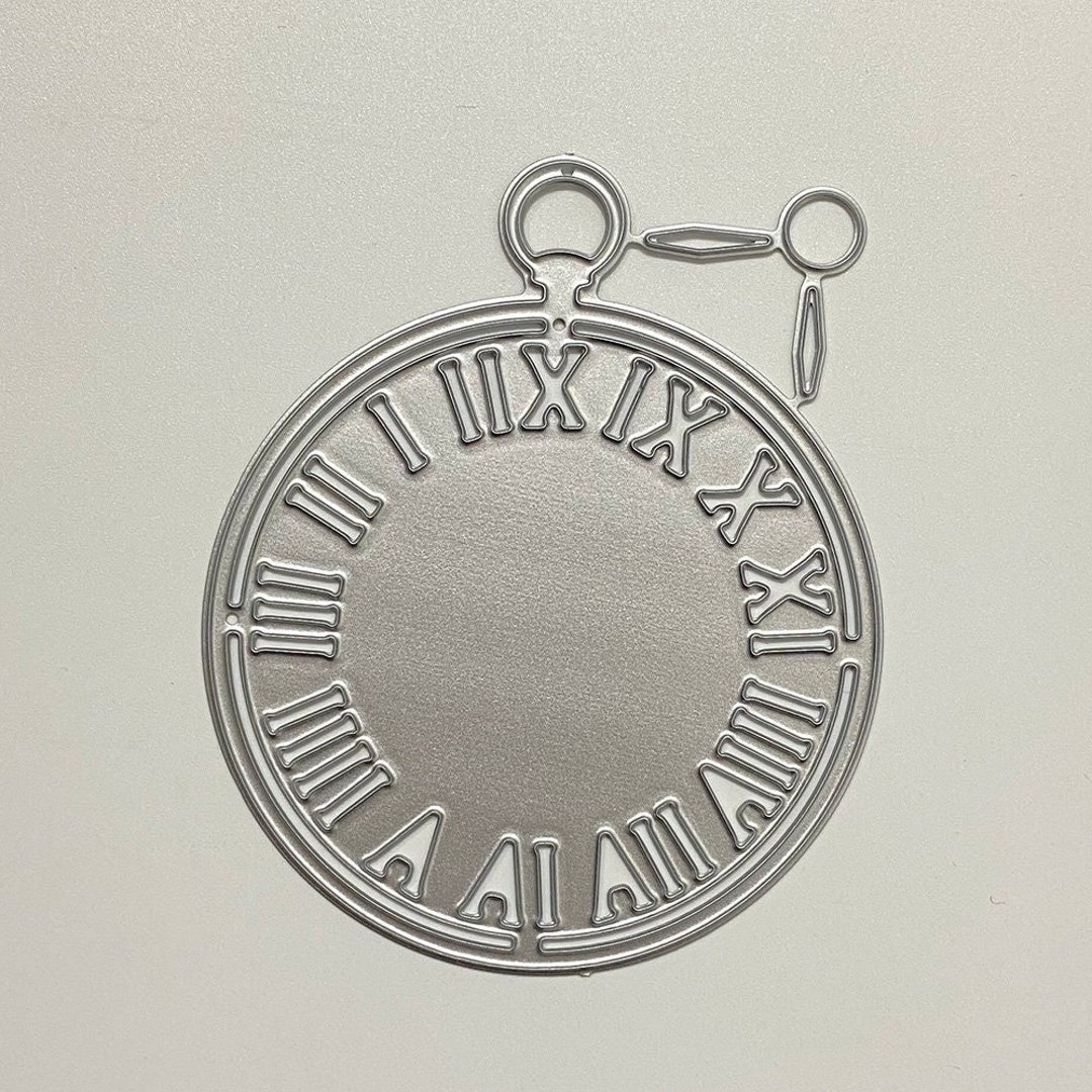 Round Clock Metal Cutting Dies,paper Craft Cutting Die, Embossing ...