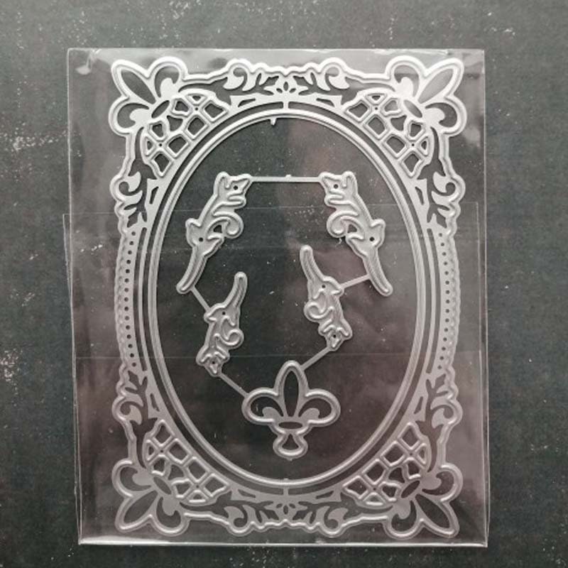 Lace Rectangular Frame Metal Cutting Dies,paper Craft Cutting Die ...