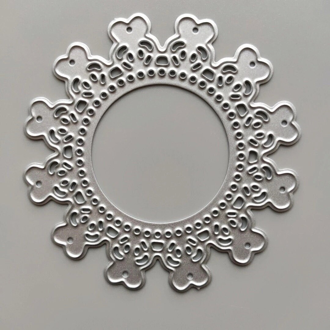Love Heart Circle Metal Cutting Dies,paper Craft Cutting Die, Embossing ...