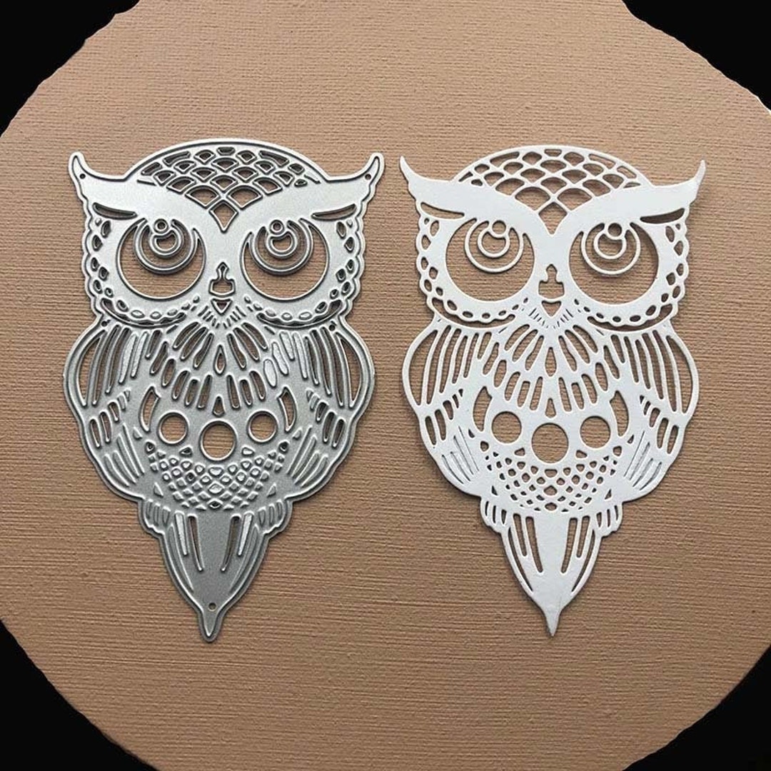 Night Owl Metal Cutting Dies,paper Craft Cutting Die, Embossing Stencil ...