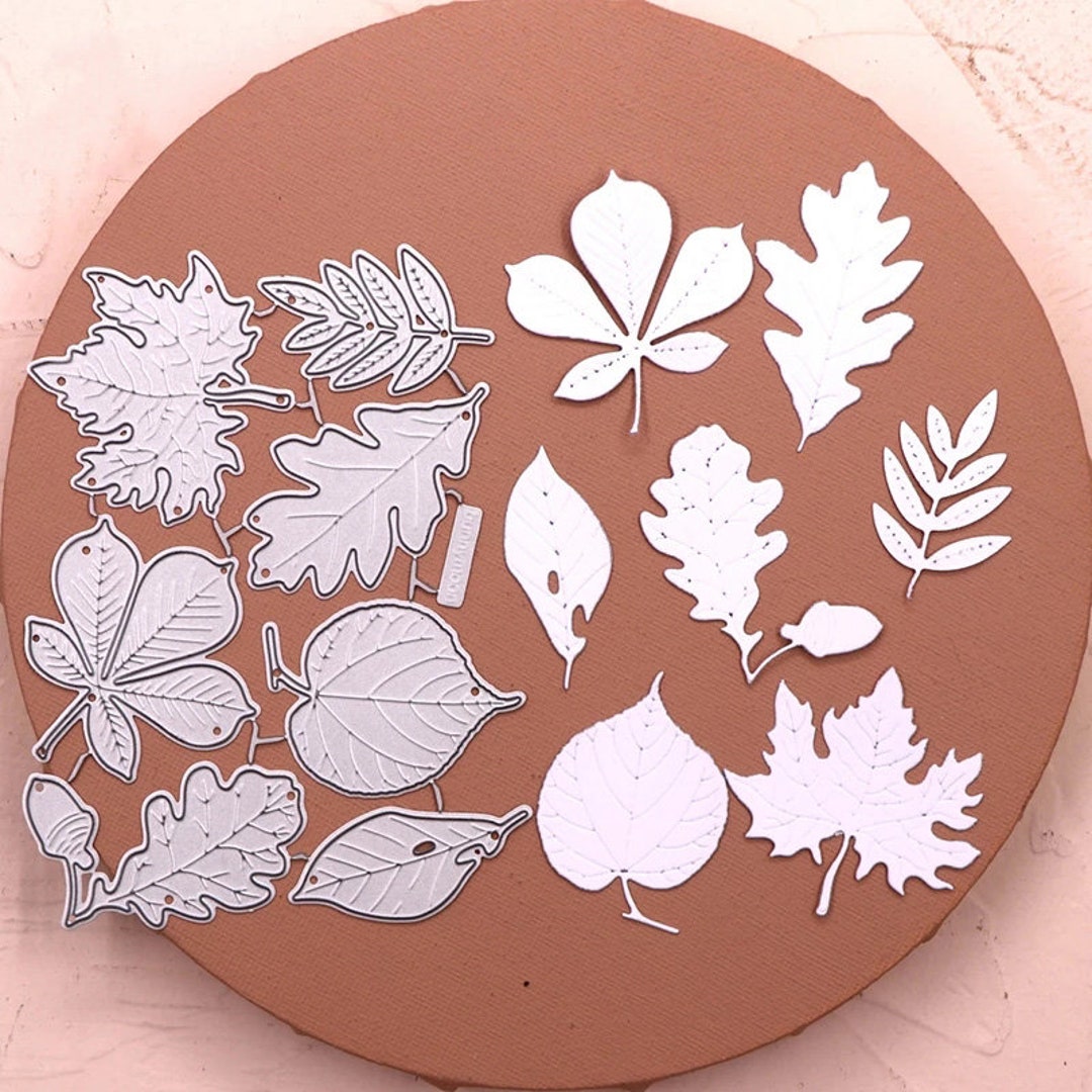Leaves Metal Cutting Dies,paper Craft Cutting Die, Embossing Stencil ...