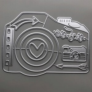 Large Camera Metal Cutting Dies,paper Craft Cutting Die, Embossing ...