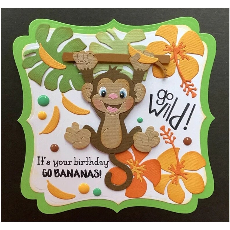 Animal Monkey Metal Cutting Diespaper Craft Cutting Die - Etsy