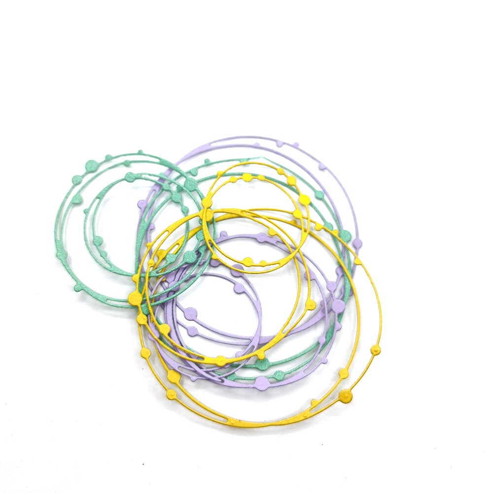 3D Spotty Circle Frame Metal Die Cutspaper Craft Cutting Dies - Etsy