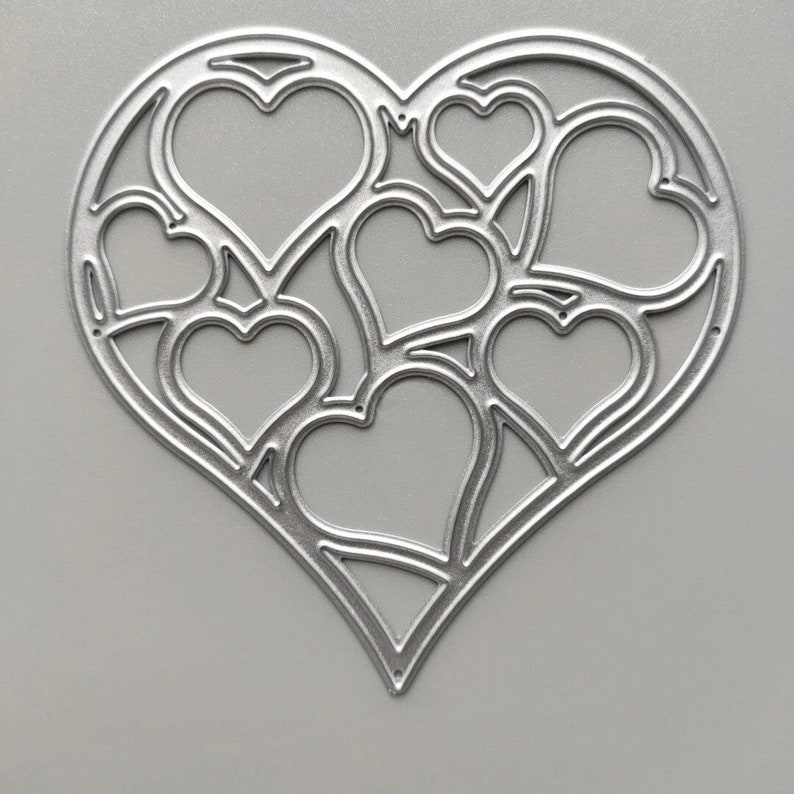 Heart Shaped Metal Cutting Diespaper Craft Cutting Die - Etsy