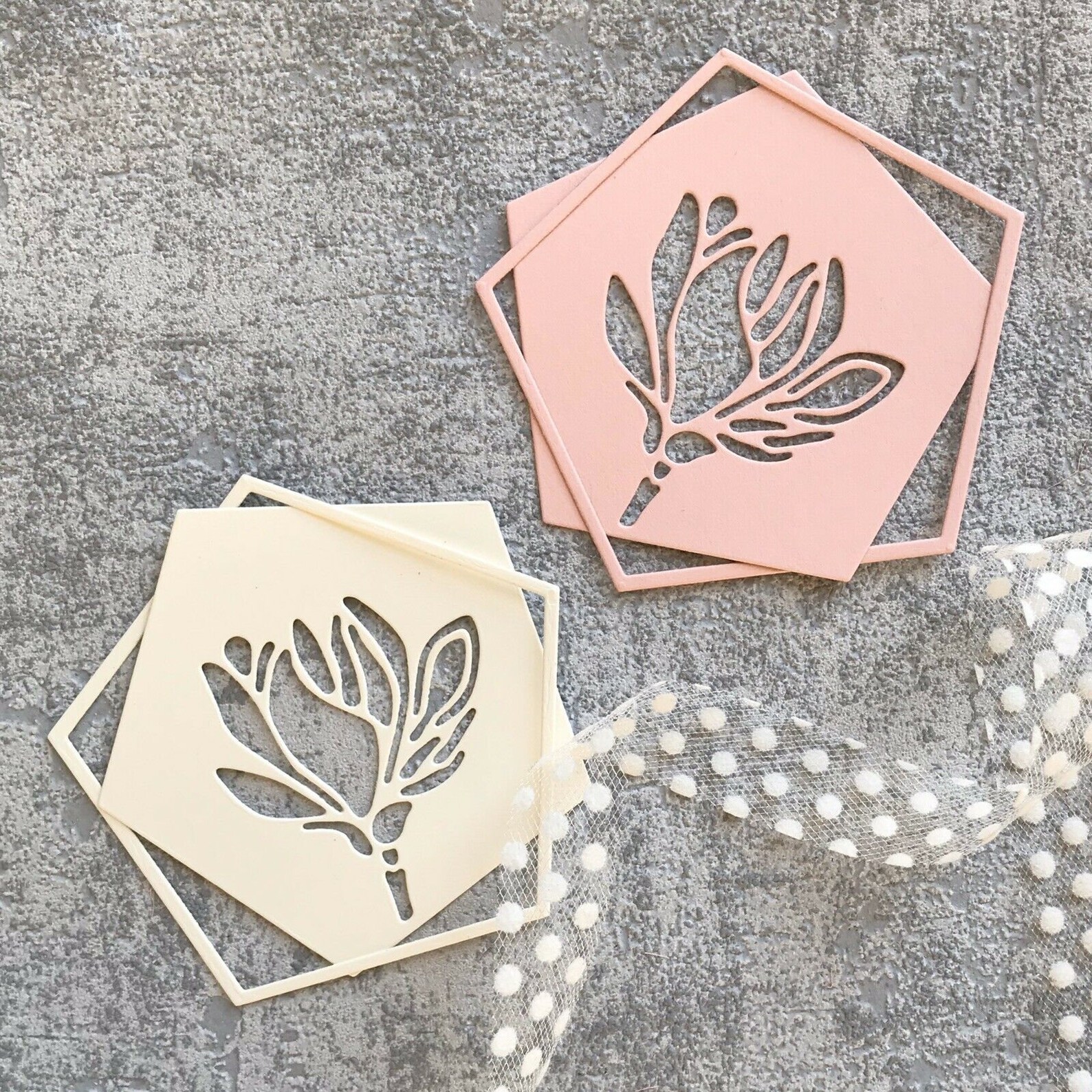 Pentagon Flower Metal Cutting Dies,paper Craft Cutting Die, Embossing ...