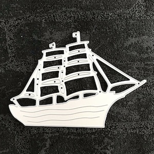 Ship Sailboat Metal Cutting Dies,paper Craft Cutting Die, Embossing ...
