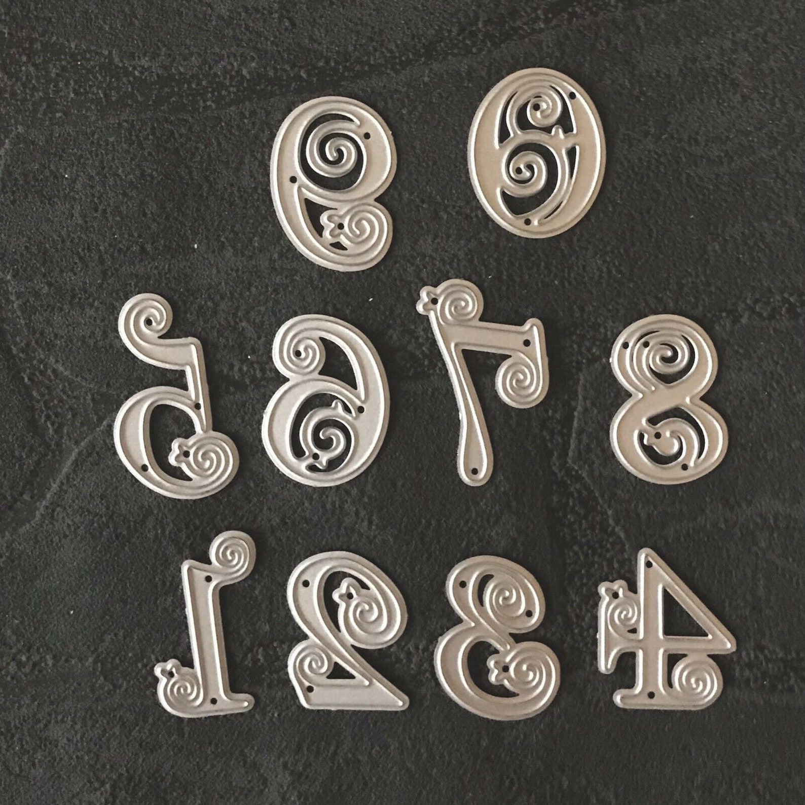 Lace Numbers Metal Die Cutspaper Craft Cutting Dies Stencils - Etsy