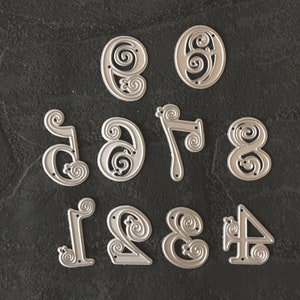 Lace Numbers Metal Die Cuts,paper Craft Cutting Dies Stencils for DIY ...