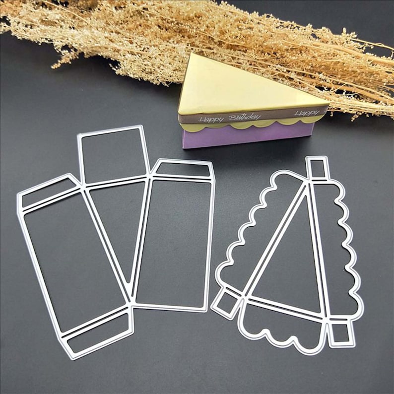 Triangle Candy Box Metal Die Cutspaper Craft Cutting Dies - Etsy