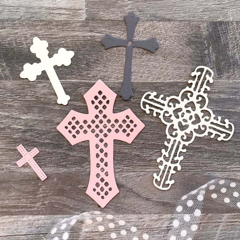 Flower Cross Metal Cutting Diespaper Craft Cutting Die - Etsy