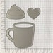 Coffee Mug Metal Cutting Dies,paper Craft Cutting Die, Embossing ...